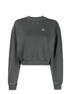 Calvin Klein Logo-print Sweatshirt - Grey