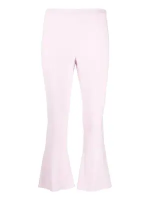 Blumarine Cropped Flared Trousers - Pink