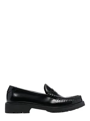Saint Laurent Le Loafer Flat Shoes - Black