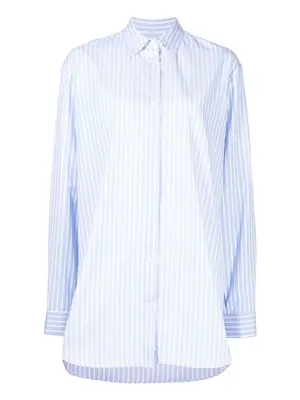 MACGRAW Critic Striped Shirt - Blue