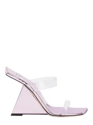 GIUSEPPE ZANOTTI 105mm Florance Plexi Sandals - Pink
