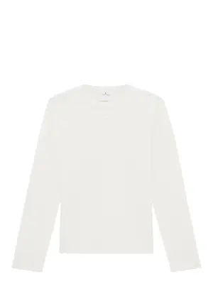 COURREGES Logo-patch Buttoned Sweater - White
