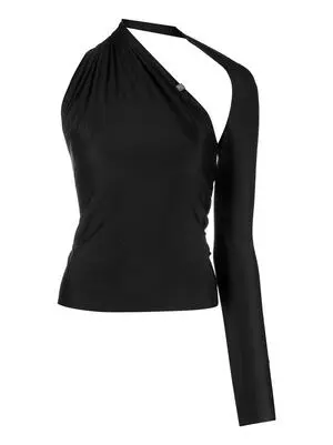 1017 Alyx 9sm Cut-out Asymmetric Top - Black