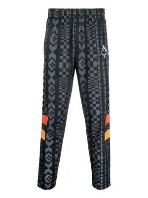 COUNTY OF MILAN Xkappa Logo-patch Track Pants - Black