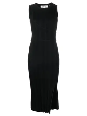 Diane Von Furstenberg Sleeveless Midi Dress - Black