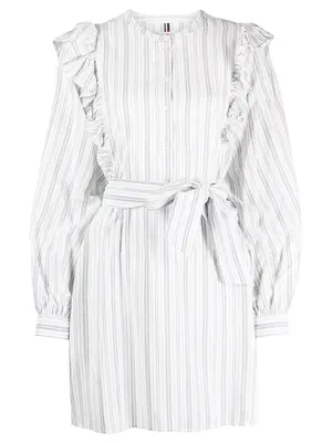 TOMMY HILFIGER Tommy Hilfiger Regular Stripe Ruffle Dress