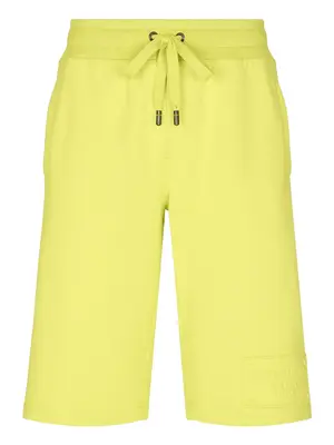 Dolce & Gabbana Dolce & Gabbana Logo-Embroidered Sweatshorts Yellow