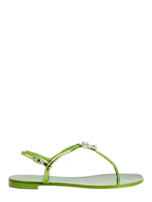 GIUSEPPE ZANOTTI Alphonsine Thong Sandals - Green