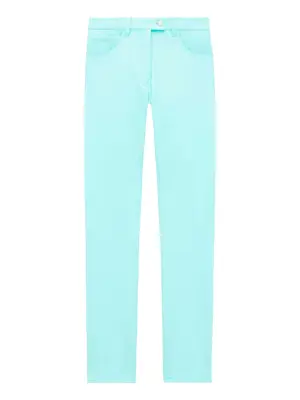 COURREGES Straight-leg Vinyl Trousers - Blue