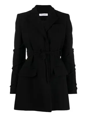 MACH & MACH Crystal-Embellished Belted Blazer Dress