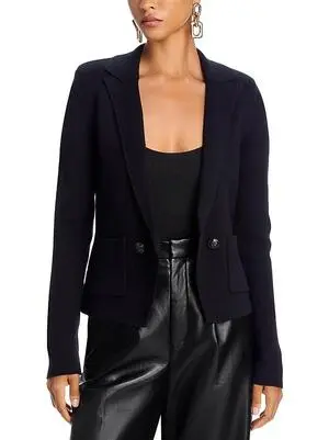 L'Agence Sofia Knit Blazer - Black