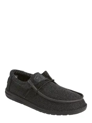 HEY DUDE Wally Slip-On Micro Total Black