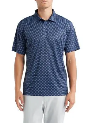 SWANNIES Hazelwood Modern Fit Foulard Print Performance Golf Polo