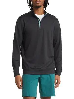 SWANNIES Swannies McKinnon Quarter Zip Pullover Black-marine