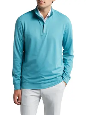 SWANNIES Swannies McKinnon Quarter Zip Pullover Pacific