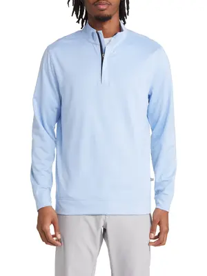 SWANNIES Swannies McKinnon Quarter Zip Pullover Periwinkle Heather