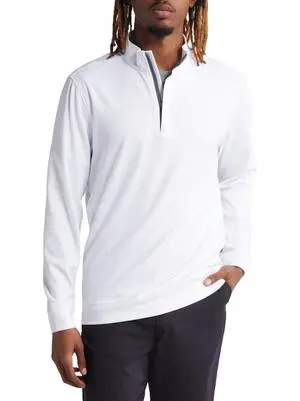 SWANNIES Swannies McKinnon Quarter Zip Pullover White