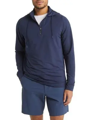 SWANNIES Vandyke Half Zip Hoodie - Navy