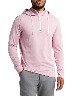 SWANNIES Vandyke Half Zip Hoodie - Plumeria