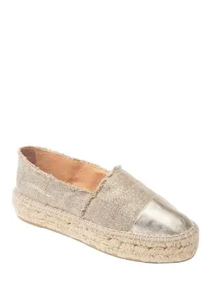 PATRICIA GREEN Patricia Green Maui Espadrille Natural Metallic/gold