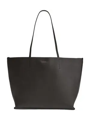 Everlane Luxe Medium Italian Leather Tote - Black