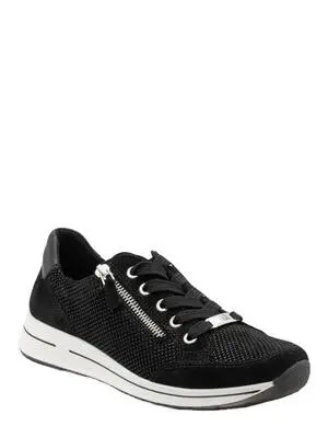ARA Oleanna Low-wedge Sneakers - Black Puntikid