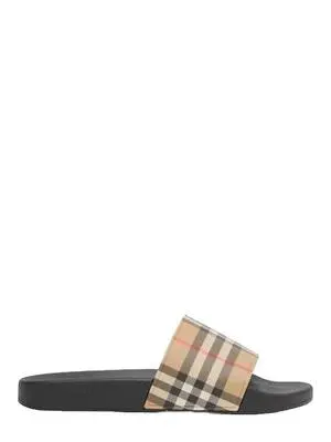 Burberry Furley Vintage Check Slide Sandal - Archive Beige