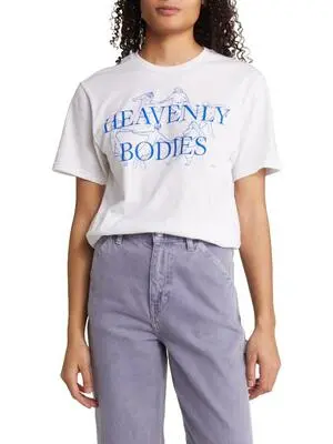 ONE DNA Gender Inclusive Heavenly Bodies Graphic Tee - White