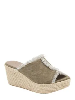 CHOCOLAT BLU Chocolat Blu Platform Wedge Sandal Army Linen
