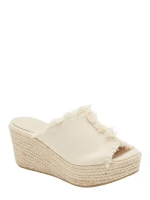CHOCOLAT BLU Chocolat Blu Platform Wedge Sandal Natural Linen