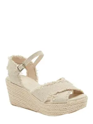 CHOCOLAT BLU Chocolat Blu Wedge Espadrille Sandal Natural Linen
