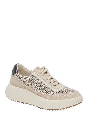 Dolce Vita Dolce Vita Dolen Platform Sneakers Black/natural Raffia