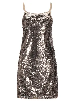 KAOS JEANS Mini Sequined Dress Copper