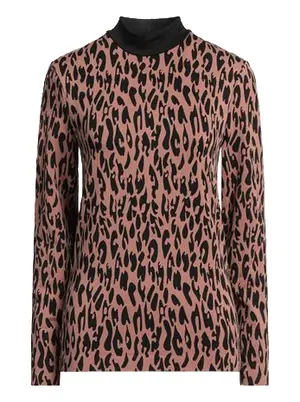 Wolford WOLFORD Leopard-Print Jersey T-Shirt Camel