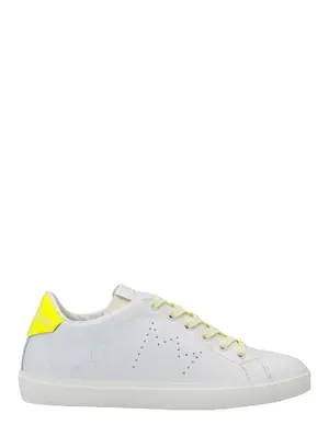 Leather Crown Low-top Leather Sneakers - White