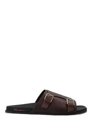 Santoni Leather Sandals - Brown