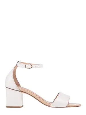TWINSET TWINSET Leather Sandals Off White