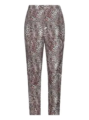 Elisabetta Franchi Leopard Print Tapered Pants - Beige