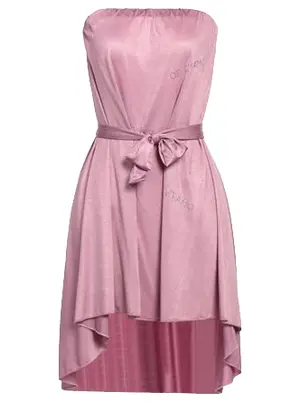 ODI ET AMO Mini Flared Viscose Dress - Pink