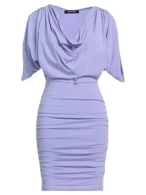 ODI ET AMO Mini Cotton Bodycon Dress Light Purple