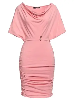 ODI ET AMO Mini Cotton Bodycon Dress Pink