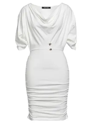 ODI ET AMO Mini Cotton Bodycon Dress - White