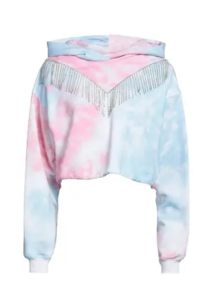 CHIARA FERRAGNI French Terry Embellished Hoodie - Pink