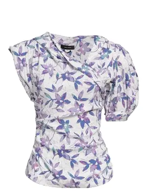 Isabel Marant ISABEL MARANT Crepe Floral Top Purple