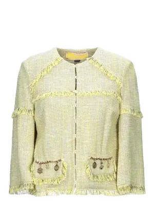 Elisabetta Franchi Tweed Jacket - Yellow