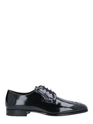 TOD'S Lace-up Glossed-leather Derby Shoes - Black