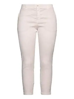 120% Lino Tapered Leg Stretch Chinos - Pink