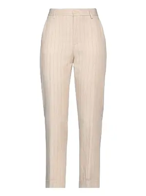 DONDUP Tapered Pinstriped Pants - Beige