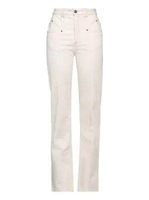 Isabel Marant Cotton Gabardine Straight-leg Pants - Beige