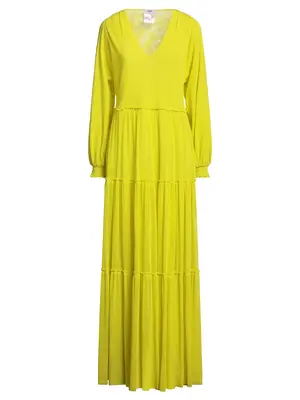 FUZZI FUZZI Maxi Dress Acid Green